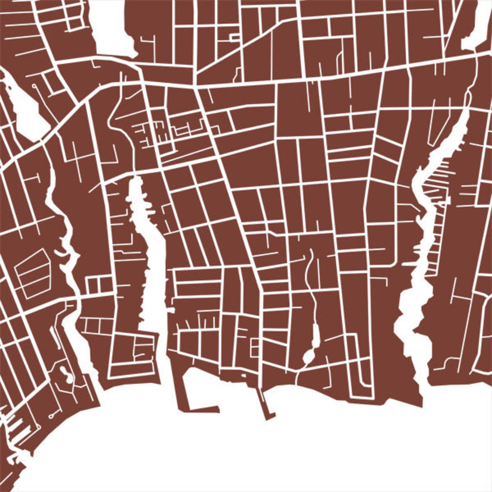 Patchogue NY Map Print Long Island New York - Etsy