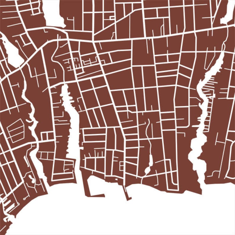 Patchogue NY Map Print Long Island New York - Etsy