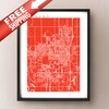 Salmon Arm Map Print - Etsy