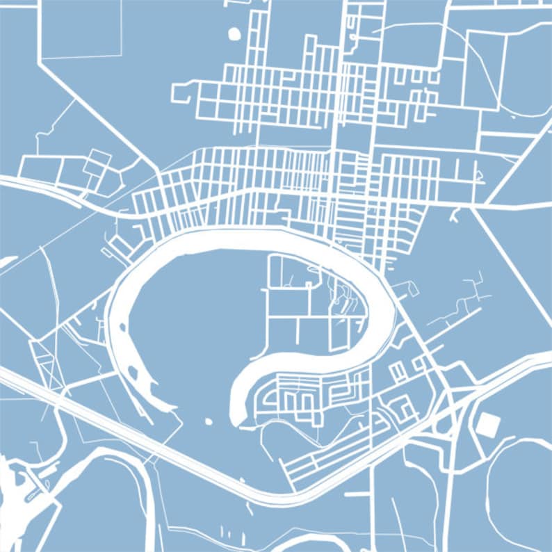 Portage La Prairie MB Map Print Manitoba Poster | Etsy