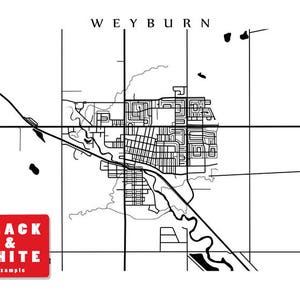 Weyburn, SK Map Print - Saskatchewan Poster - Etsy