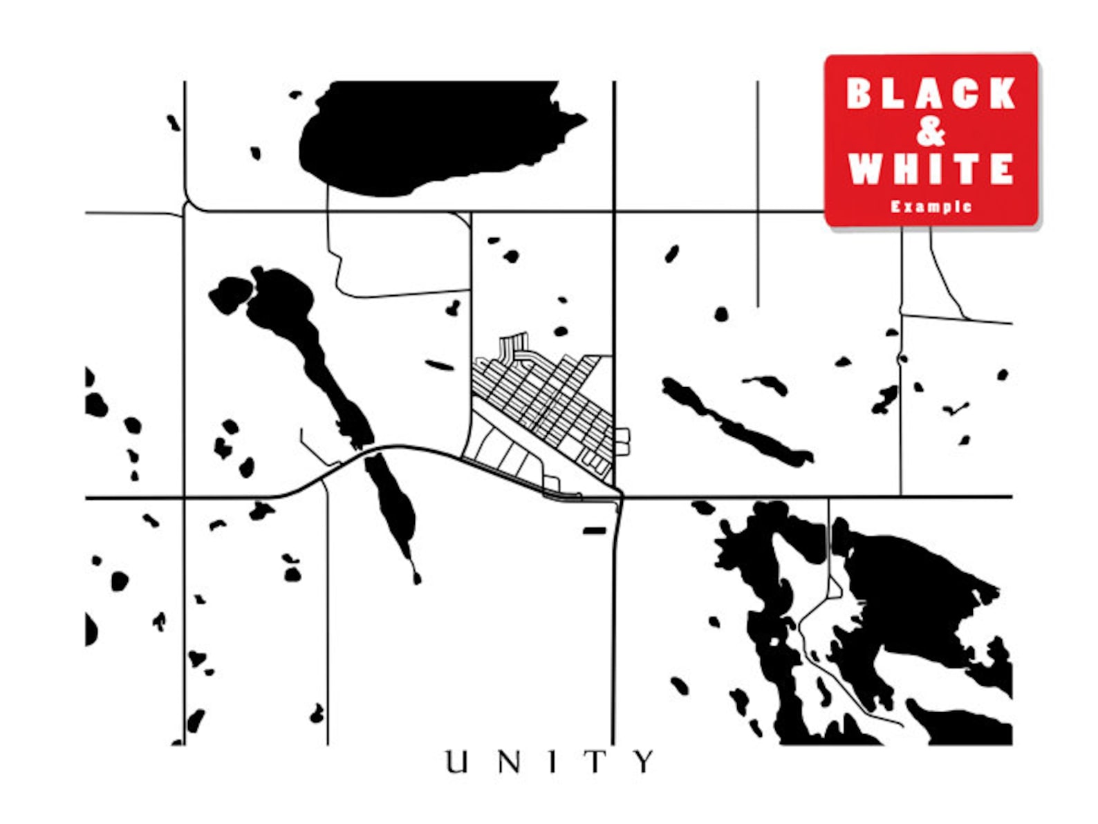 Unity SK Map Print Saskatchewan Poster - Etsy