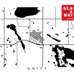 Unity, SK Map Print - Saskatchewan Poster - Etsy