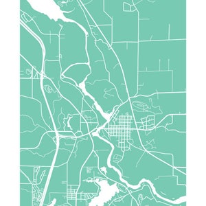 Wisconsin Dells, WI Map Print - Wisconsin Poster - Etsy