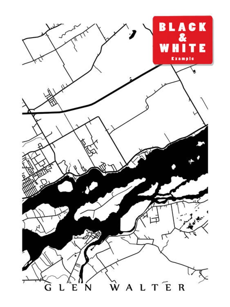 Glen Walter, South Glengarry, Ontario Map Print - Etsy