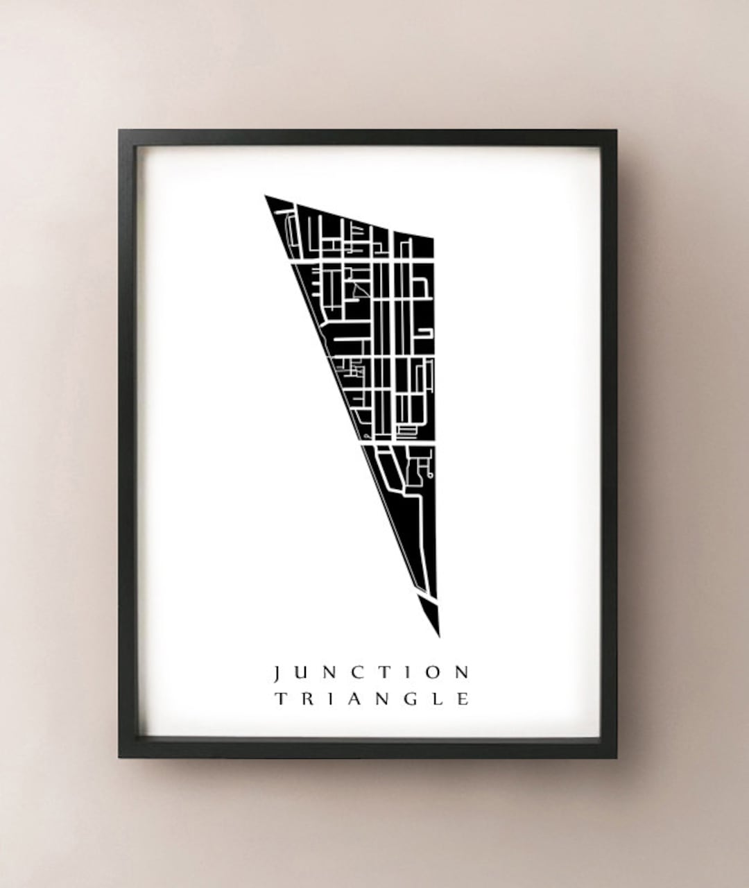Junction Triangle Map - Toronto Neighbourhood Art Print - Etsy