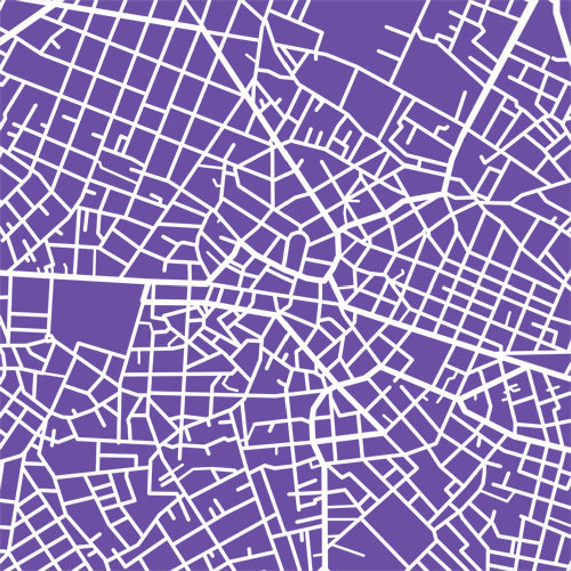 Katerini Greece Map Print Κατερίνη - Etsy