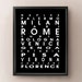 Italy Bus Roll - Italy Poster - Etsy