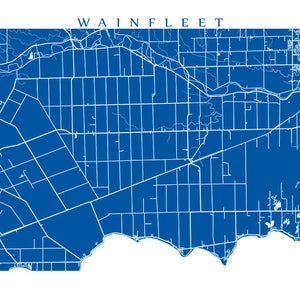 Wainfleet, ON Map - Canada Wall Art - Niagara Region, Ontario - Etsy