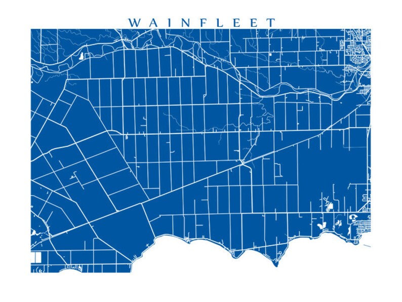 Wainfleet ON Map Canada Wall Art Niagara Region Ontario | Etsy