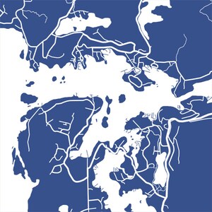 Pender Harbour, Sunshine Coast, BC Map Poster Print - British Columbia ...