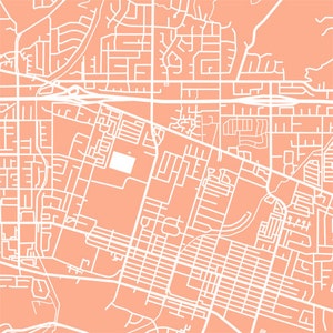 La Verne Map - California Poster Print - Etsy