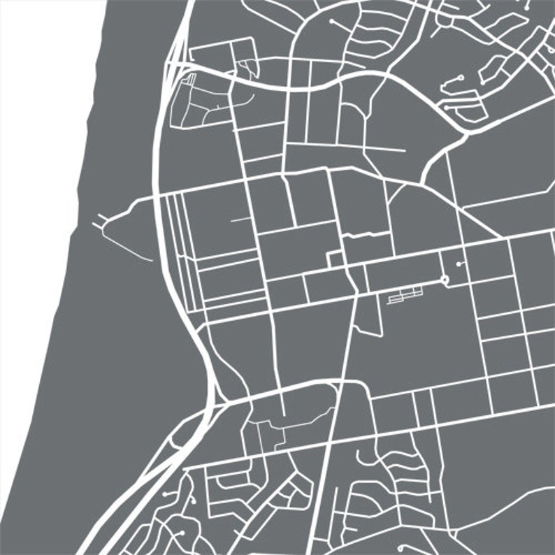 Fort Ord Map Print California Art Poster - Etsy