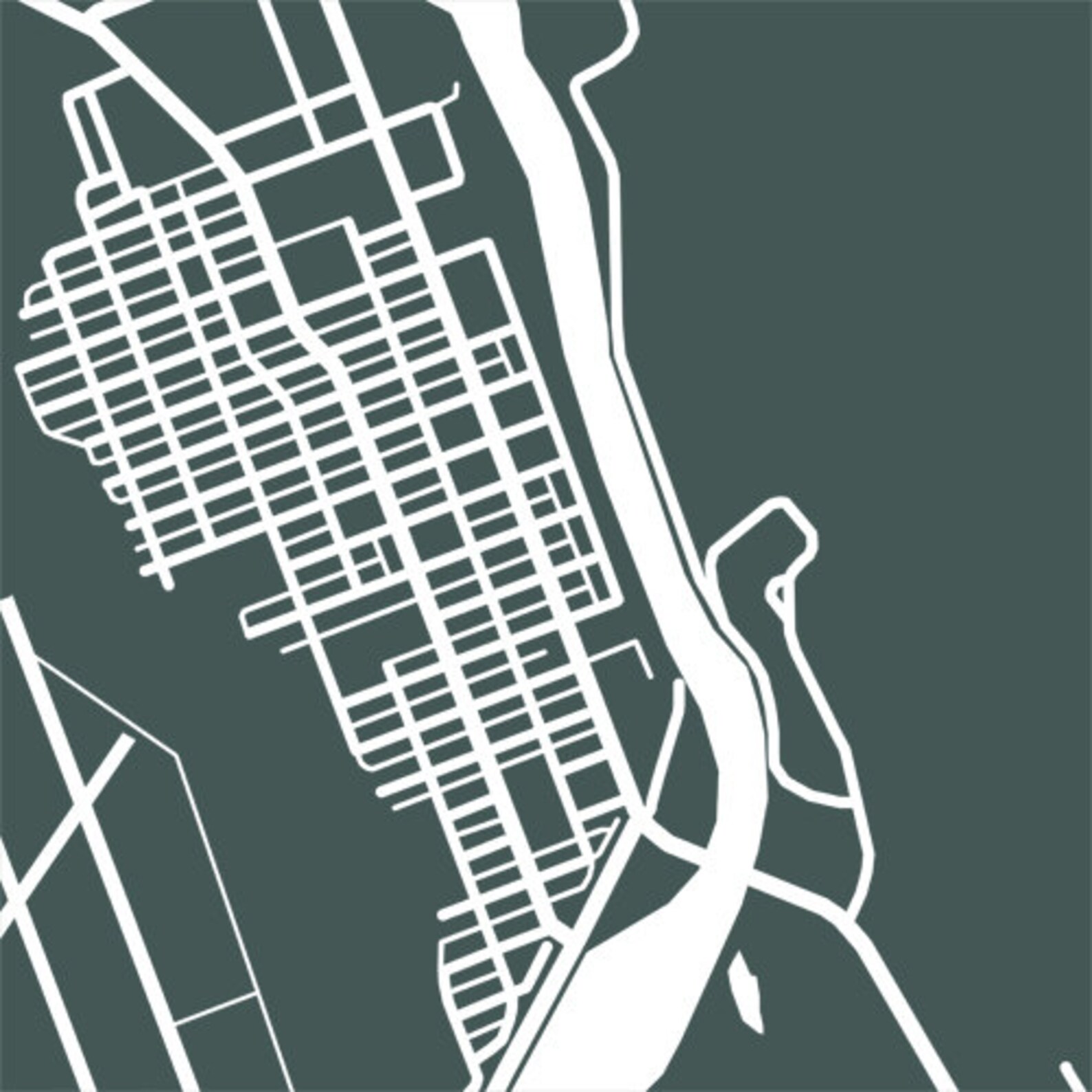 Whitehorse Map Print Yukon Canada Art Poster Choose - Etsy