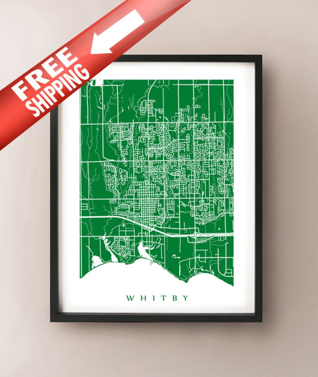 Whitby Map Print - Etsy