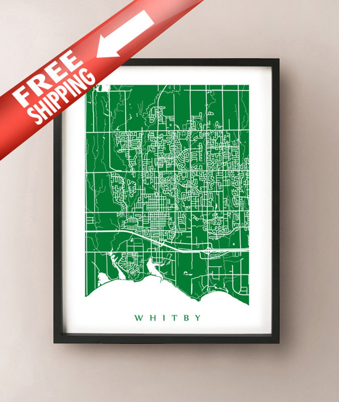 Whitby Map Print - Etsy