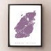 Bowen Island, Howe Sound, BC Map Poster Print - British Columbia ...