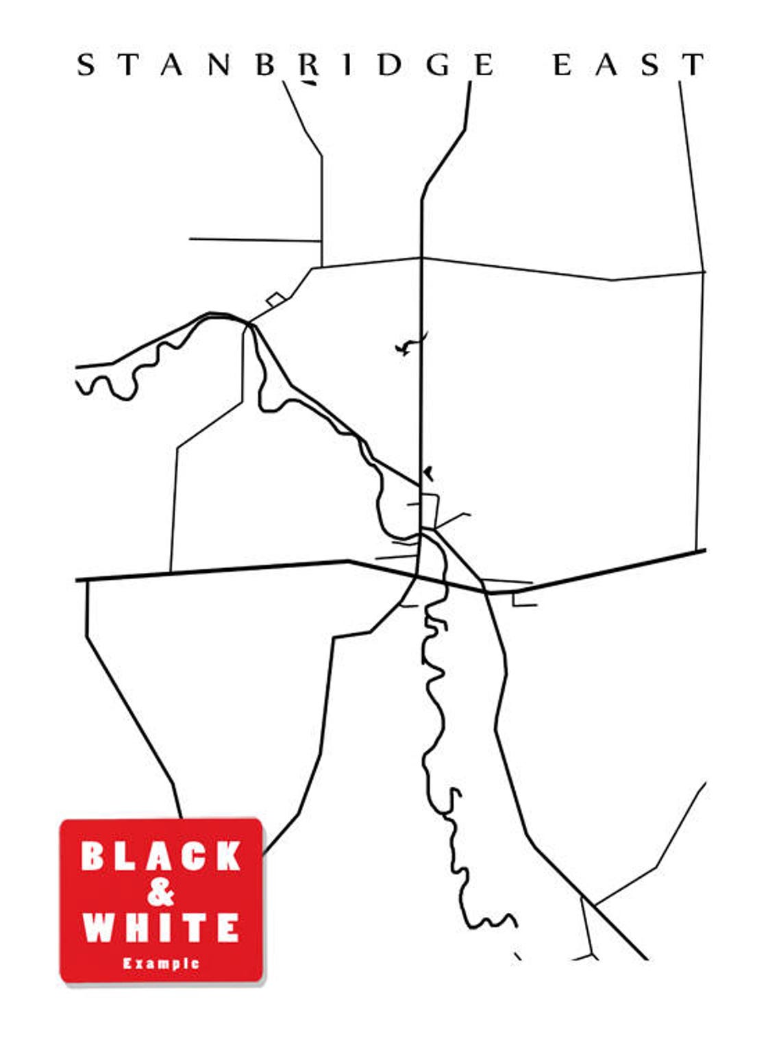 Stanbridge East, Quebec Map Print - Etsy