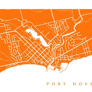 Port Dover Map - Custom Map, Choose Your Color and Size - Ontario ...