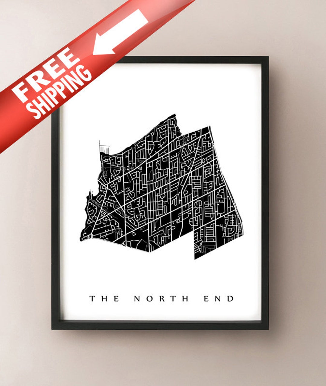 The North End Map - St. Catharines ON Neighbourhood Art Print - Etsy