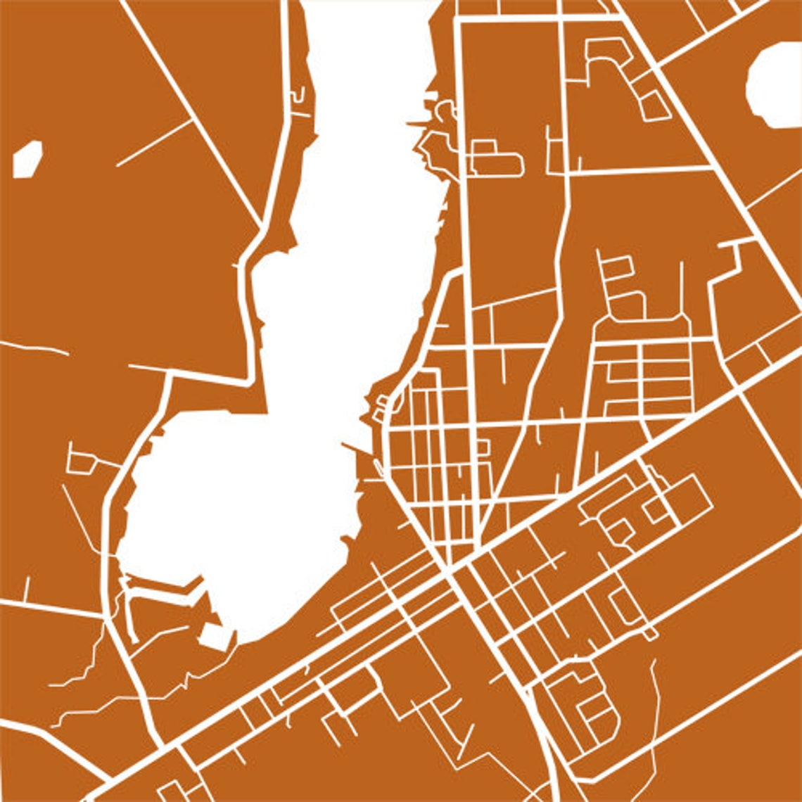 Penetanguishene Map Print Simcoe Ontario Art Canada - Etsy