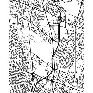 Paramus Map Print - New Jersey Poster - NJ Home Decor - Etsy