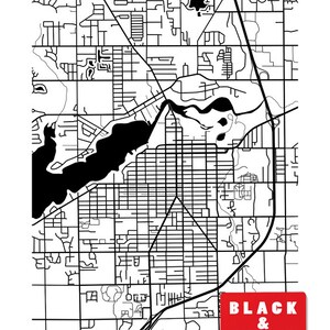 Holland, MI Map - Michigan Poster - Etsy