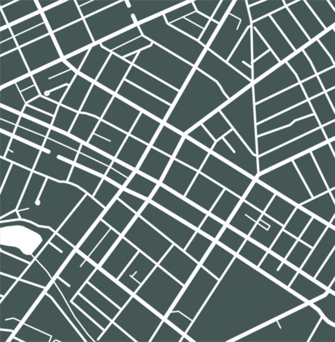 Kitchener Map Print Ontario Canada Art Poster | Etsy