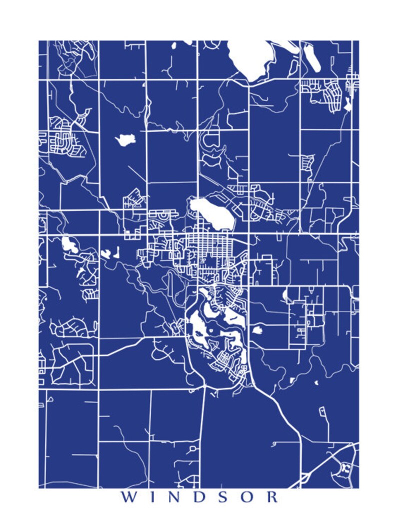 Windsor, CO Map Print - Colorado Poster - Etsy