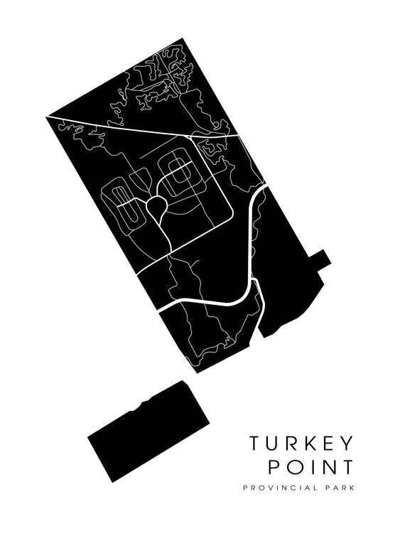 Turkey Point Provincial Park, Ontario Map Print