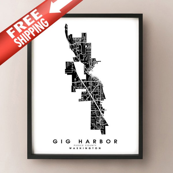 Gig Harbor Art Map - Etsy