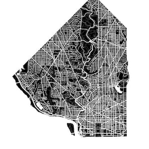 Northwest, DC Map - Uptown, Washington DC Neighborhood Art Print - Etsy