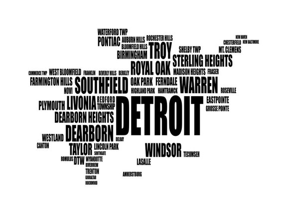 Mapa De Romulus Y Detroit Untitled