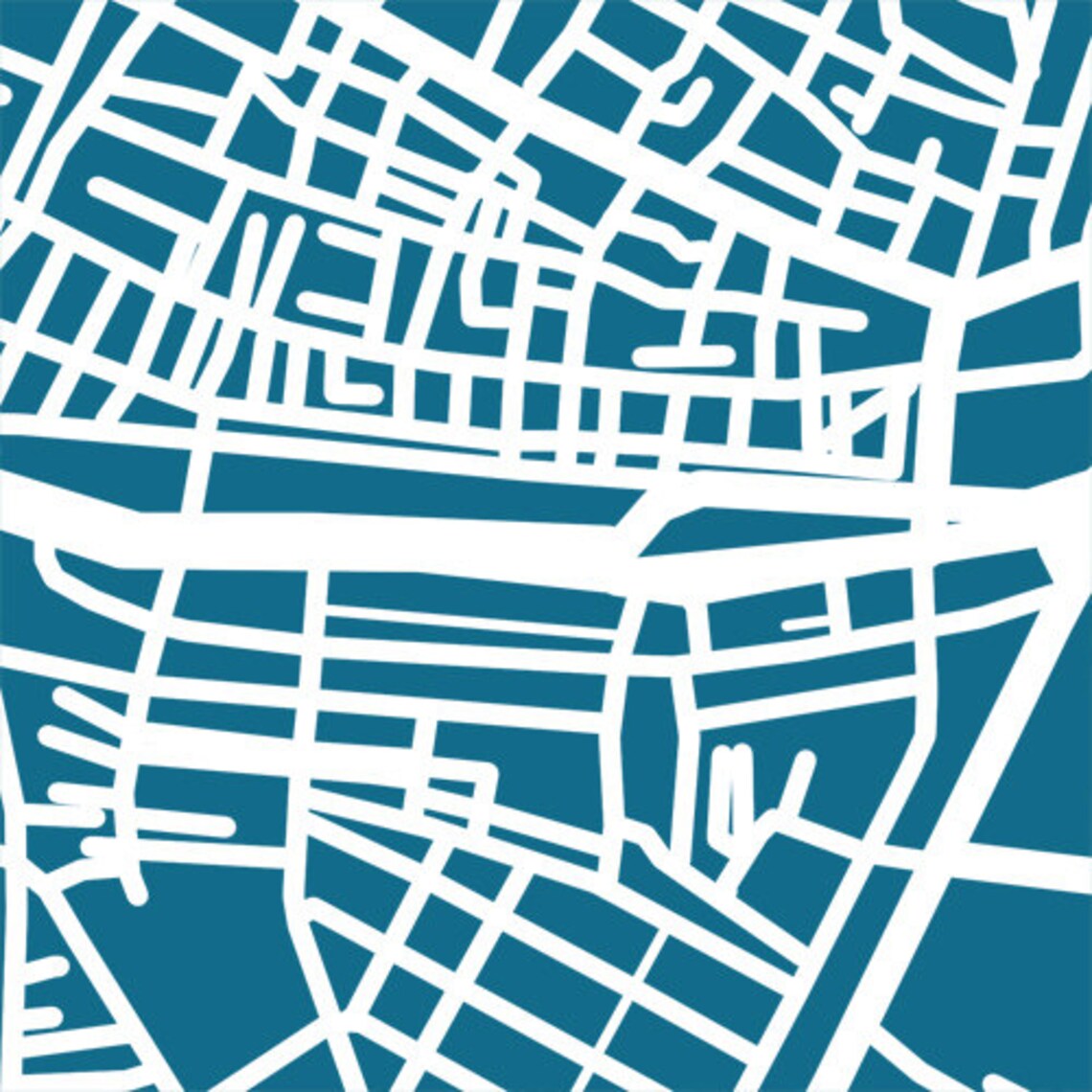 Bangalore Map Print: India Street Map Art, Custom Colors - Etsy