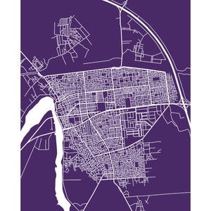 Fallujah Map Print - Iraq Poster Art - الفلوجة - Etsy