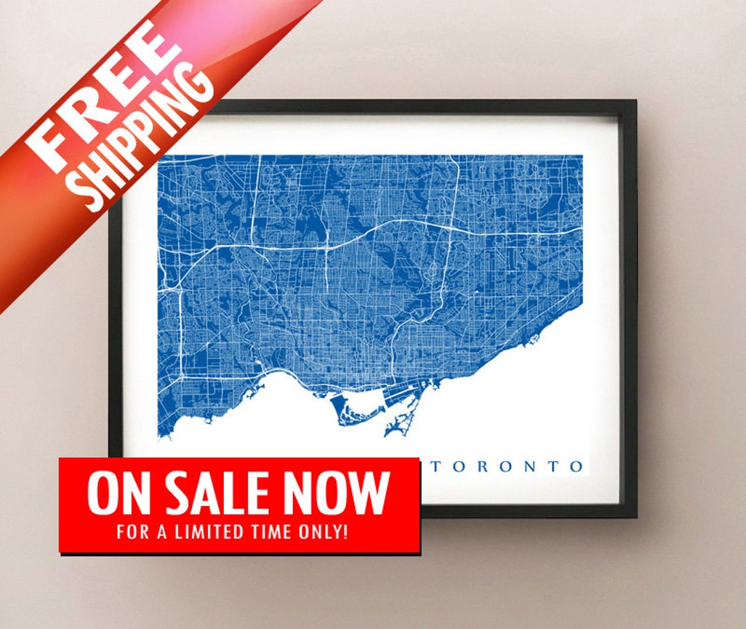 SALE - Map of Toronto - Etsy