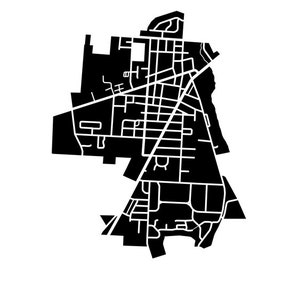 Yellow Springs, OH - City Limits Map Print - Etsy