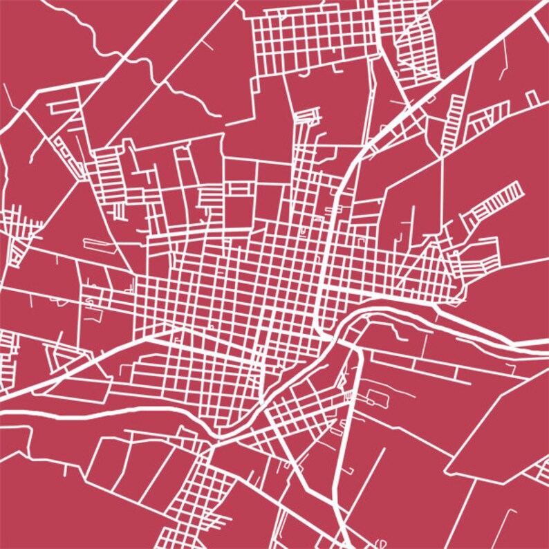 Sabinas Hidalgo, Mexico Map Art Print - Etsy