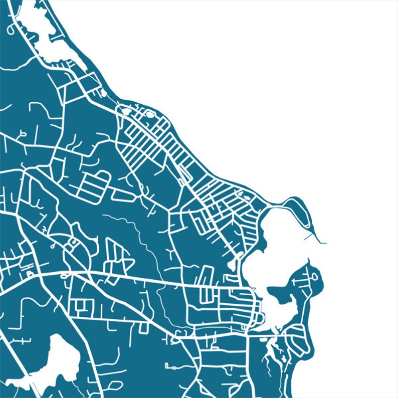 Scituate MA Map Print Massachusetts Poster - Etsy