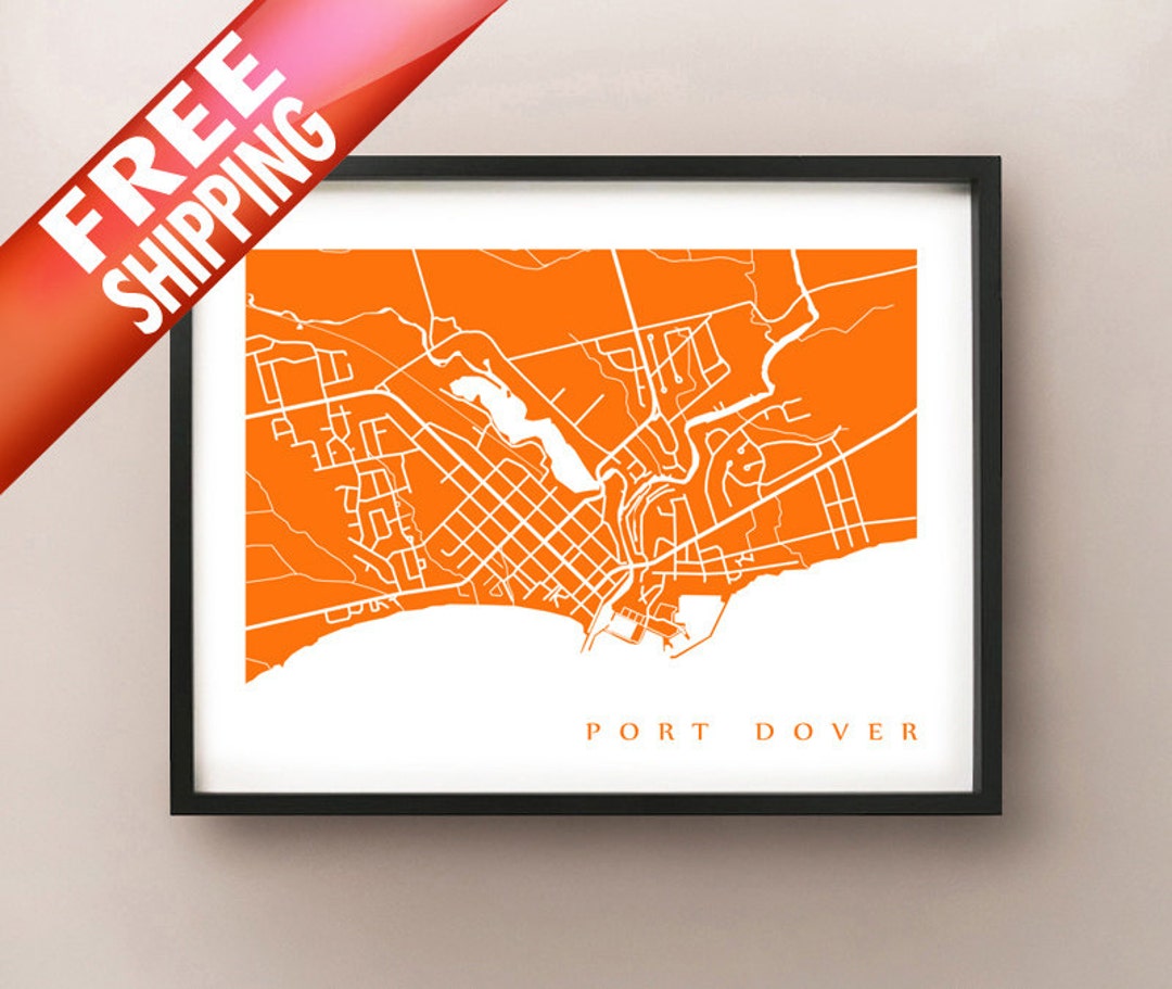 Port Dover Map - Custom Map, Choose Your Color and Size - Ontario ...
