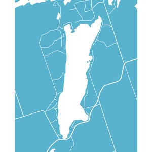 Sandy Lake, ON Map Print - Ontario Art - Etsy