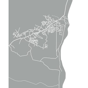 Trancoso, Brazil Map Print - Etsy