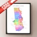 Etobicoke, Toronto, ON Map - Coloured Neighbourhoods Print - Etsy