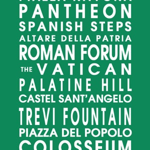 Rome Bus Roll - Italy Poster - Etsy
