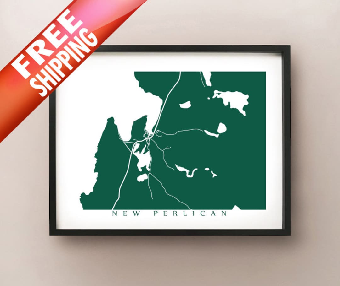 New Perlican, NL Map - Newfoundland Poster - Etsy
