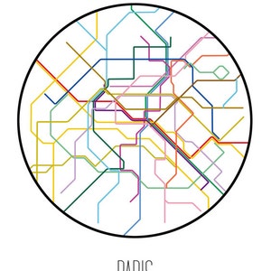 Paris, France - Minimalist Metro Subway Art Print - Paris Métro - Etsy
