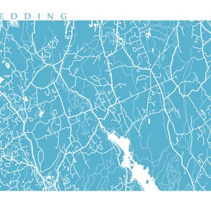 Redding, CT Map Print - Etsy