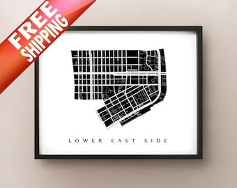 Noho Map Manhattan NYC Neighborhood Art Print | Etsy