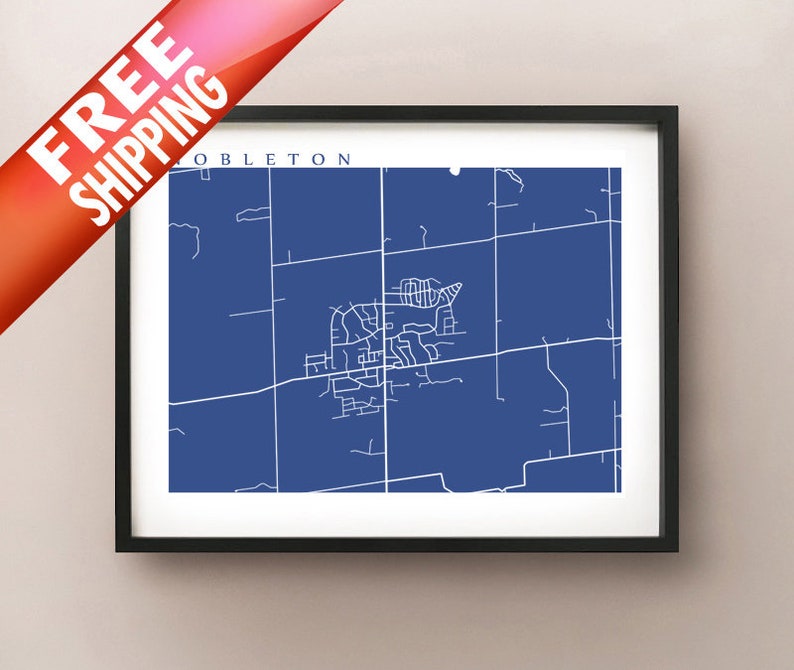 Nobleton Map - York Region, Ontario Poster Art - Etsy