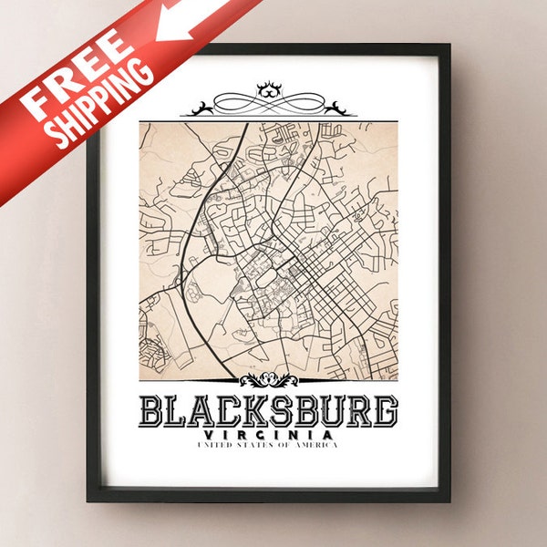 Sepia Map - Etsy